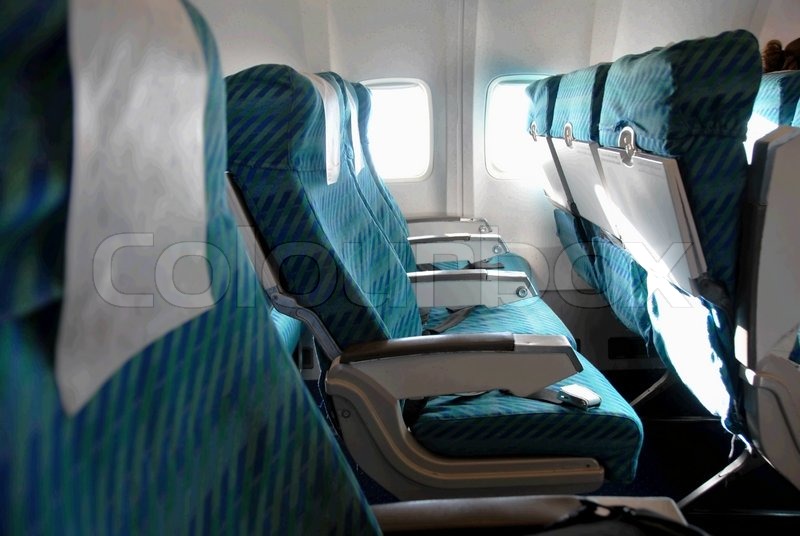 Flugzeug-Sitzreihe | Stock Bild | Colourbox