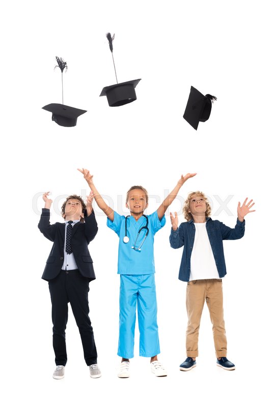 Throwing Graduation Caps In The Air
