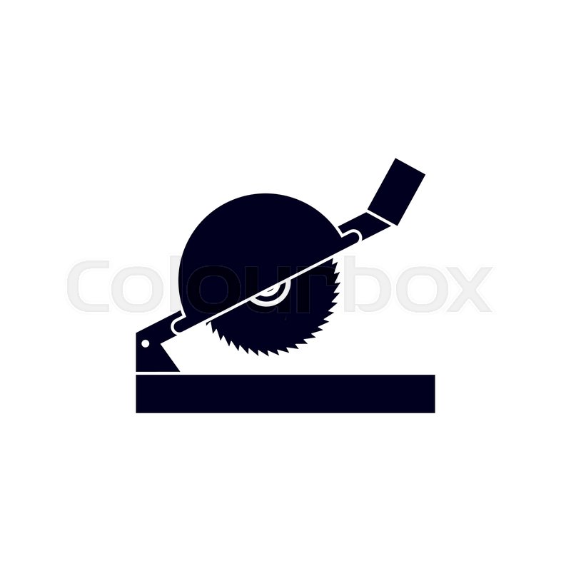 Circular saw vector design template ... | Stock vector | Colourbox
