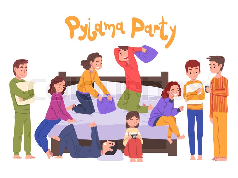 Boy Putting On Pajamas Clipart