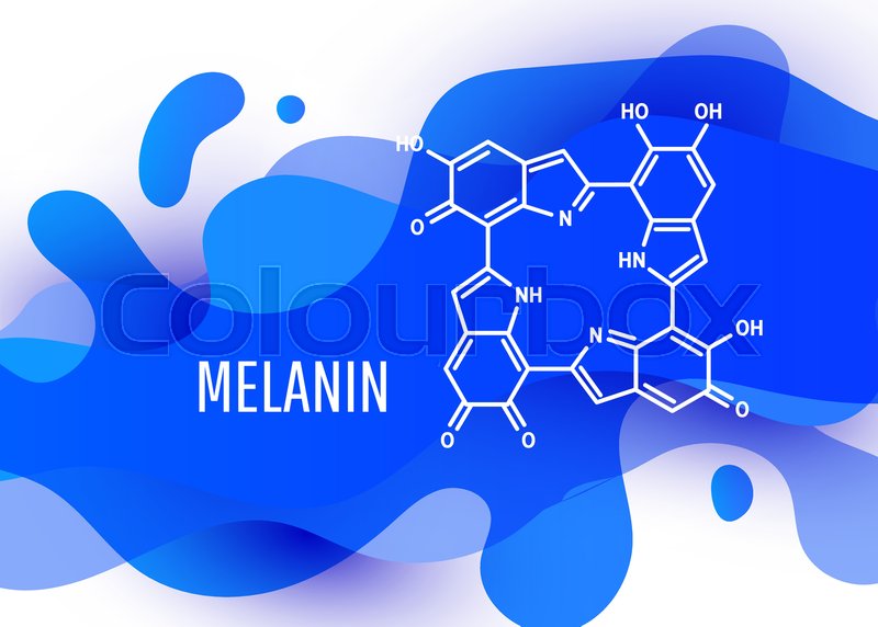 Melanin structural chemical formula ... | Stock vector | Colourbox