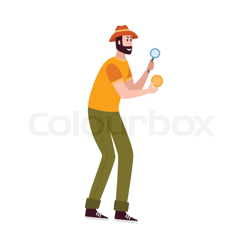 Scientist archaeologist explorer of ... | Stock vector | Colourbox