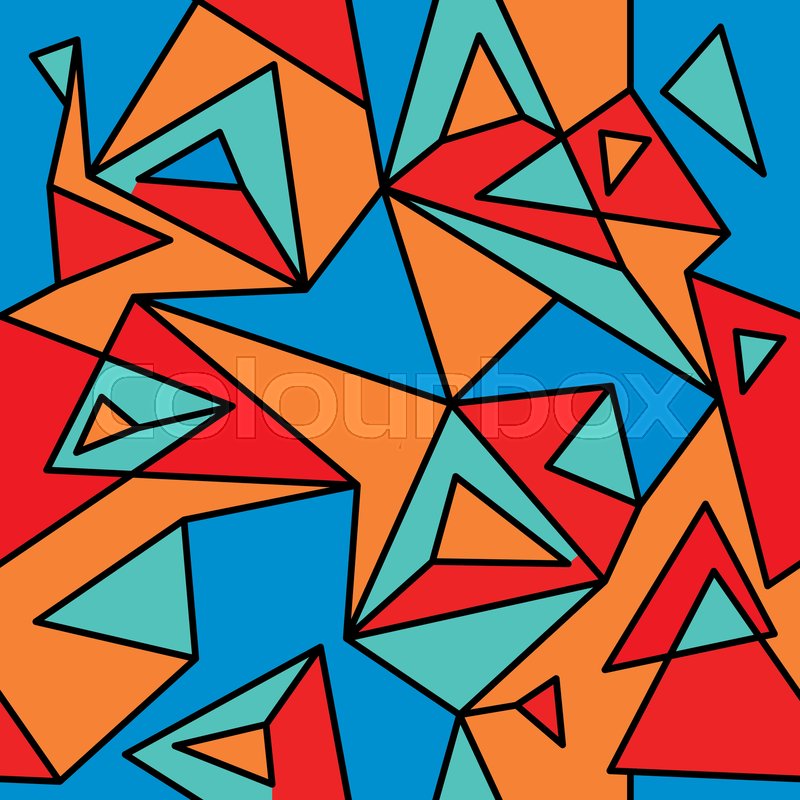 Fragment of geometric cubism, Abstract ... | Stock vector | Colourbox