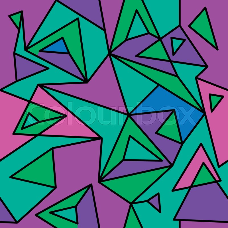 Fragment of geometric cubism, Abstract ... | Stock vector | Colourbox