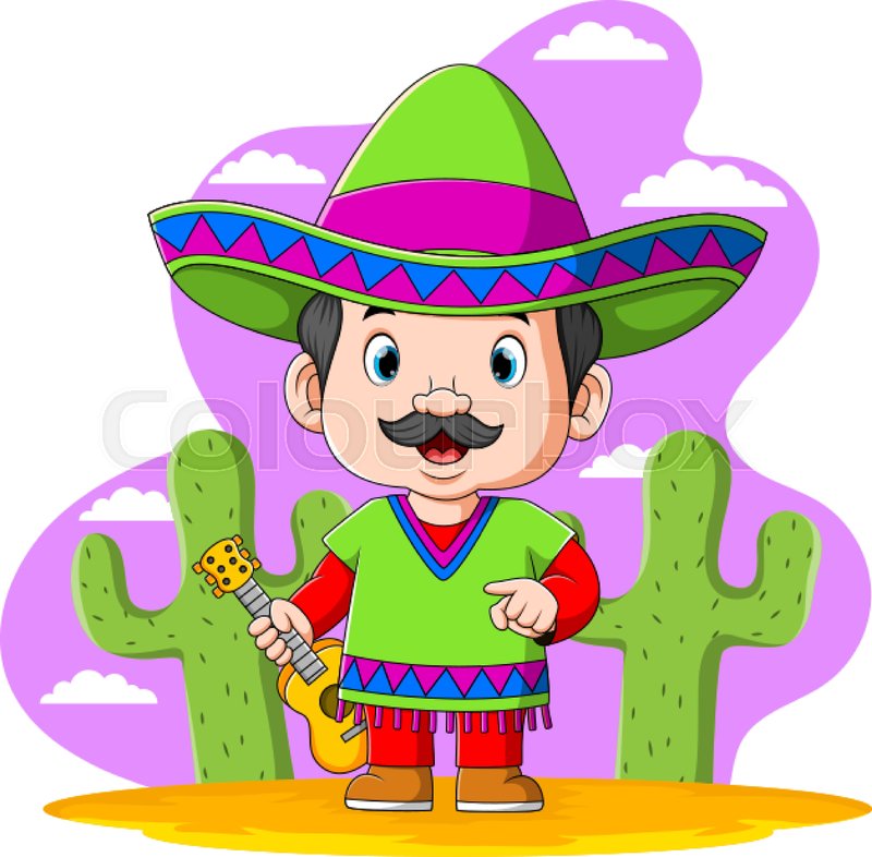 The illustration of the mexican people ... | Stock vector | Colourbox
