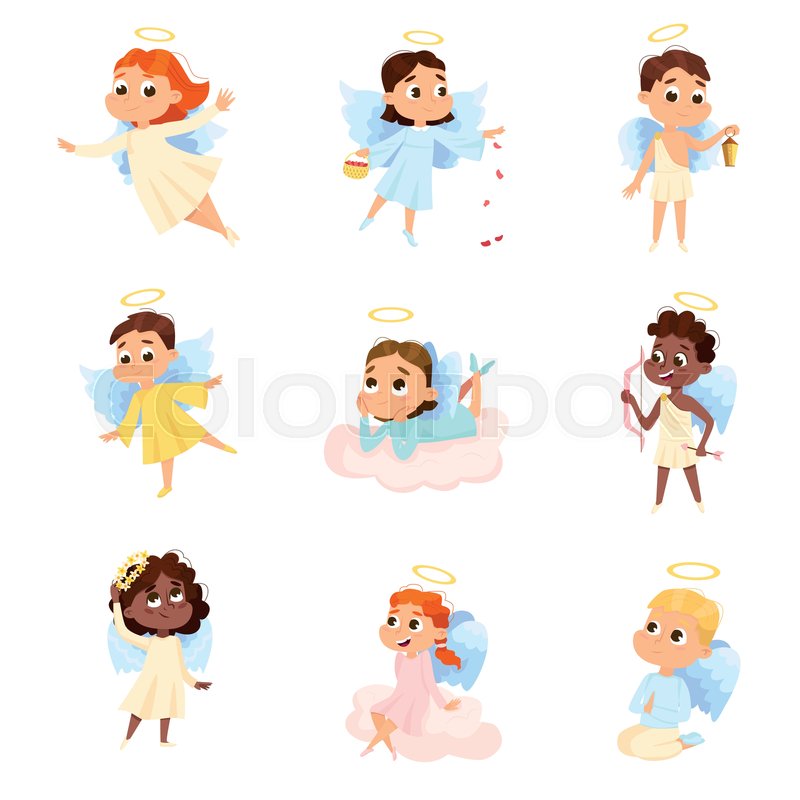 Cute Baby Angels Clipart
