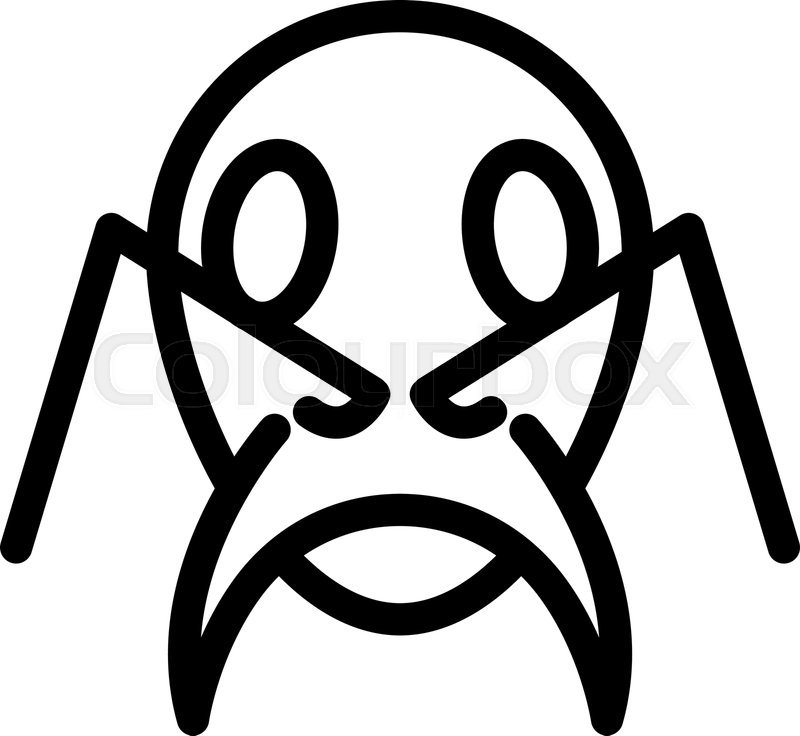 Head ant icon. Outline head ant vector ... | Stock vector | Colourbox