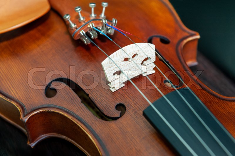 Violin musical instrument close up ... | Stock image | Colourbox