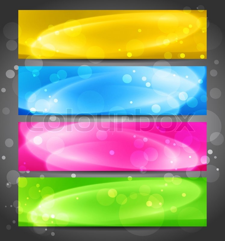 Vector abstract color banner | Stock vector | Colourbox