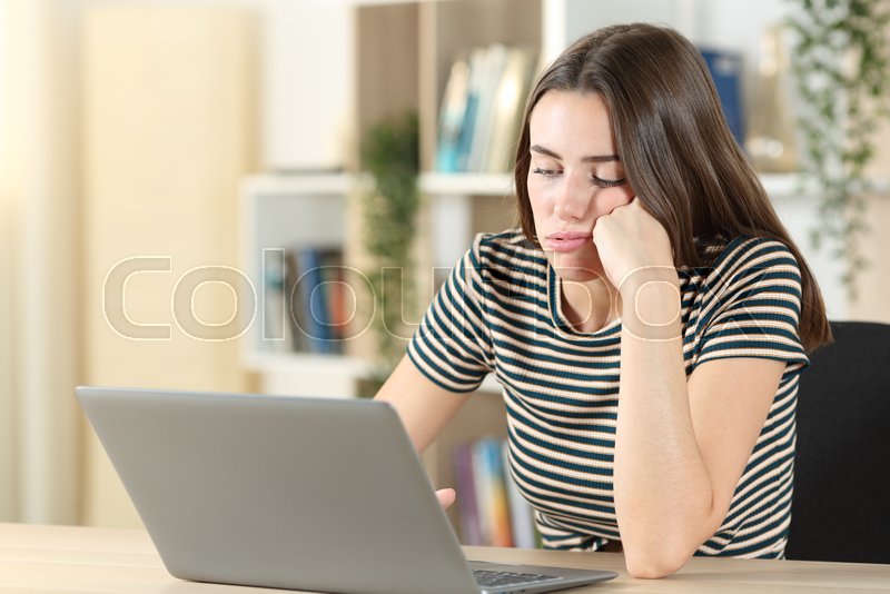 Bored Person Computer