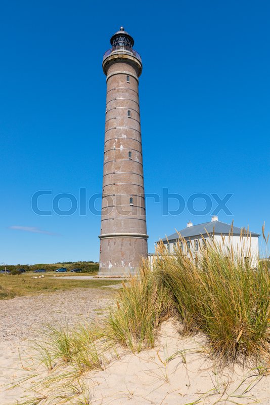 The Grey Lighthouse of Skagen at the ... | Stock image | Colourbox