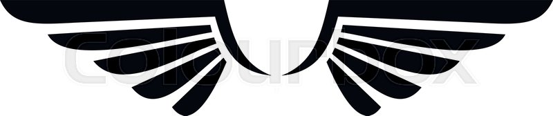 Phoenix wings icon. Simple ... | Stock vector | Colourbox