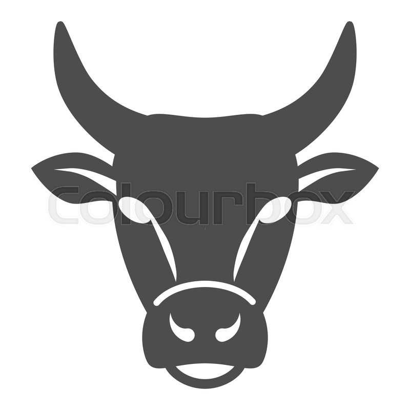 Beef Cattle Head Silhouette
