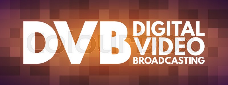 DVB - Digital Video Broadcasting ... | Stock vector | Colourbox