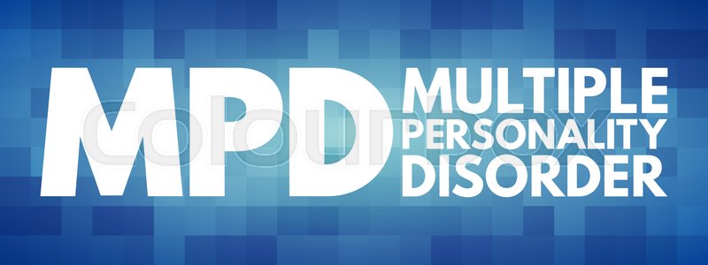 MPD - Multiple Personality Disorder ... | Stock vector | Colourbox
