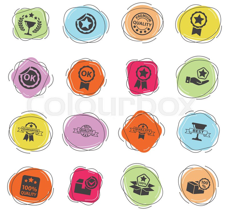 Quality web icons for user interface ... | Stock vector | Colourbox