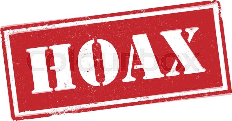 Red grungy HOAX label or stamp ... | Stock vector | Colourbox