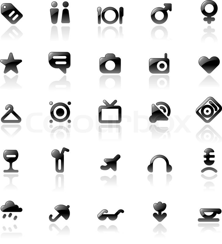 Perfekte Icons für Freizeit | Stock-Vektor | Colourbox