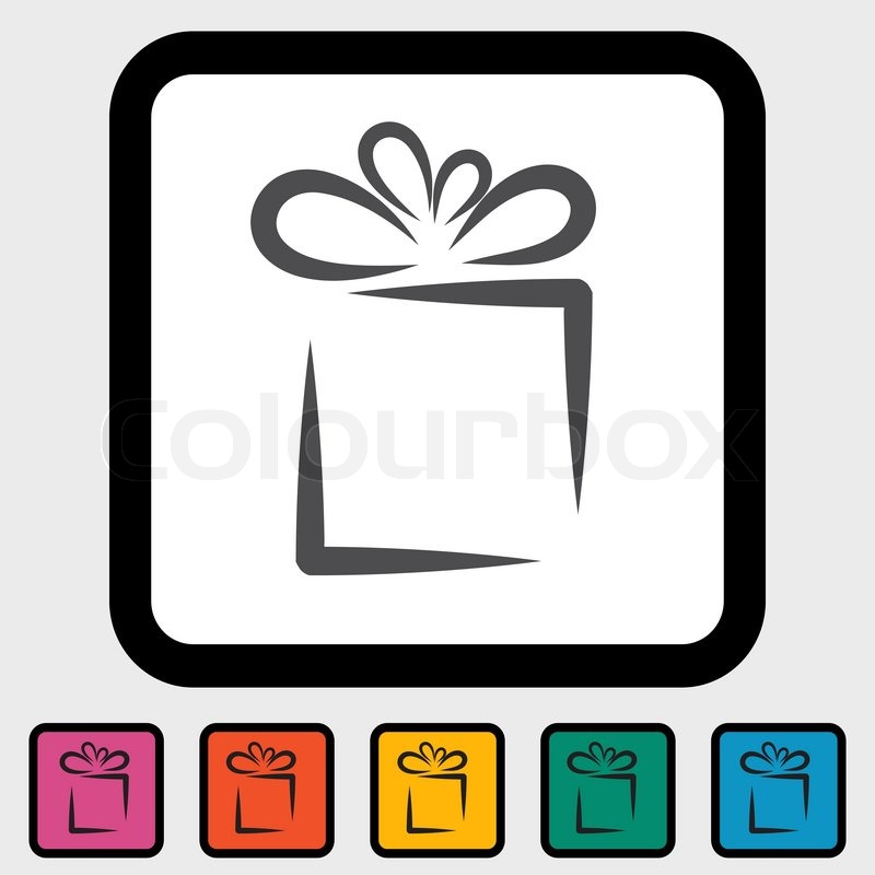 Geschenk-Symbol | Stock-Vektor | Colourbox