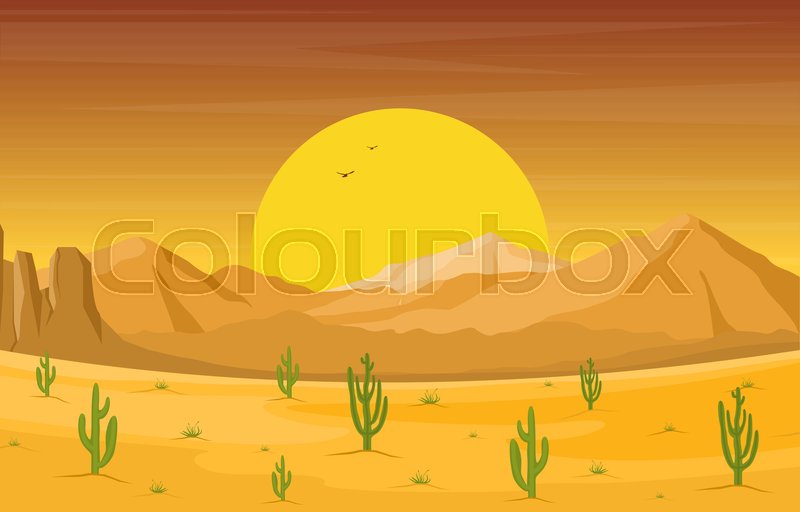 America Printable Desert Background