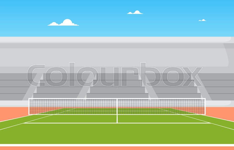 Tennis Net Cartoon