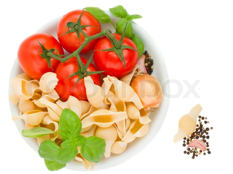 Italienische Pasta in Platte | Stock Bild | Colourbox