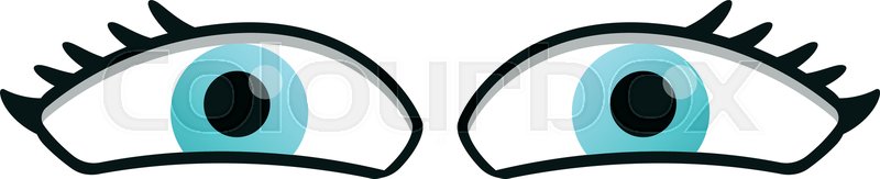 Children eyes icon. Cartoon of ... | Stock vector | Colourbox