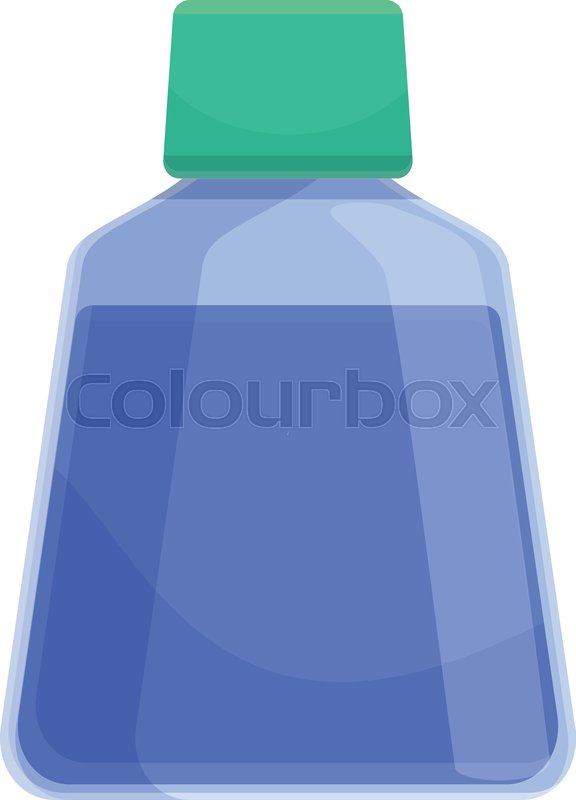 Daily dental rinse icon. Cartoon of ... | Stock vector | Colourbox