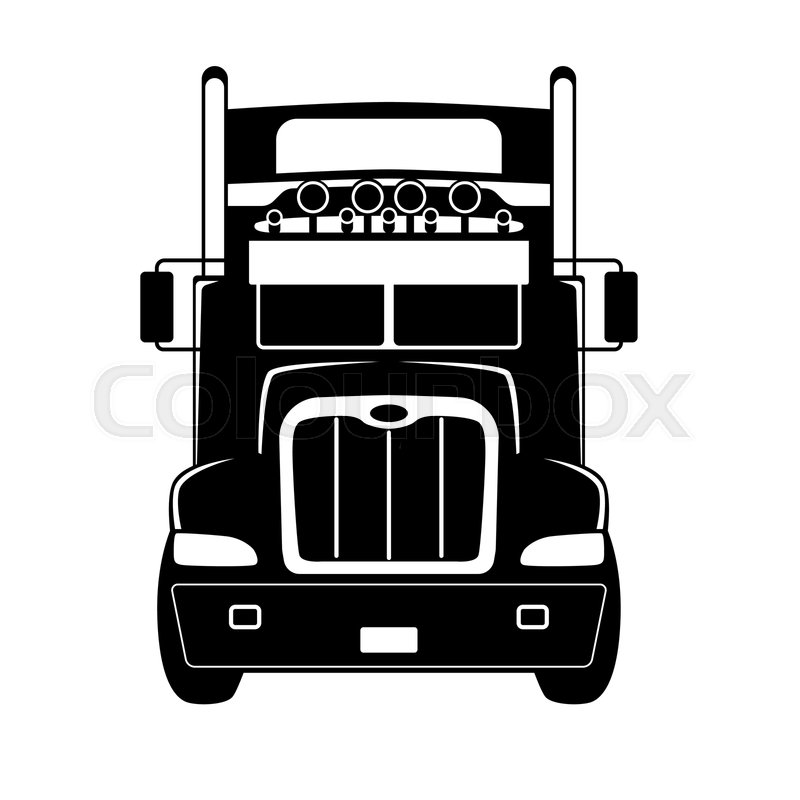 Semi Truck Front View