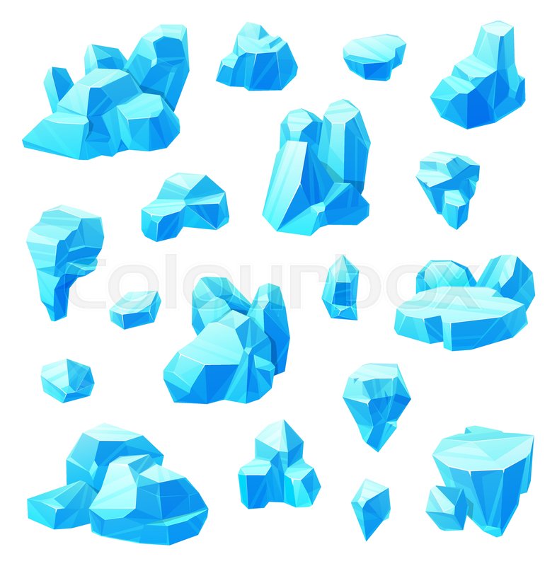 Ice Crystals Vector