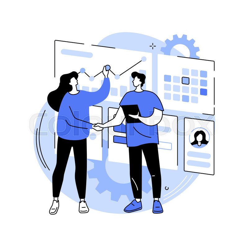 Customer relationship management ... | Stock vector | Colourbox