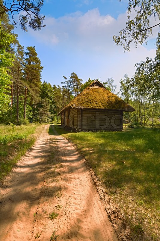 Old house in rural area, Riga, Latvia | Stock image | Colourbox