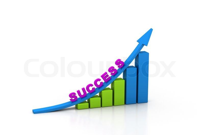 Business success graph | Stock image | Colourbox
