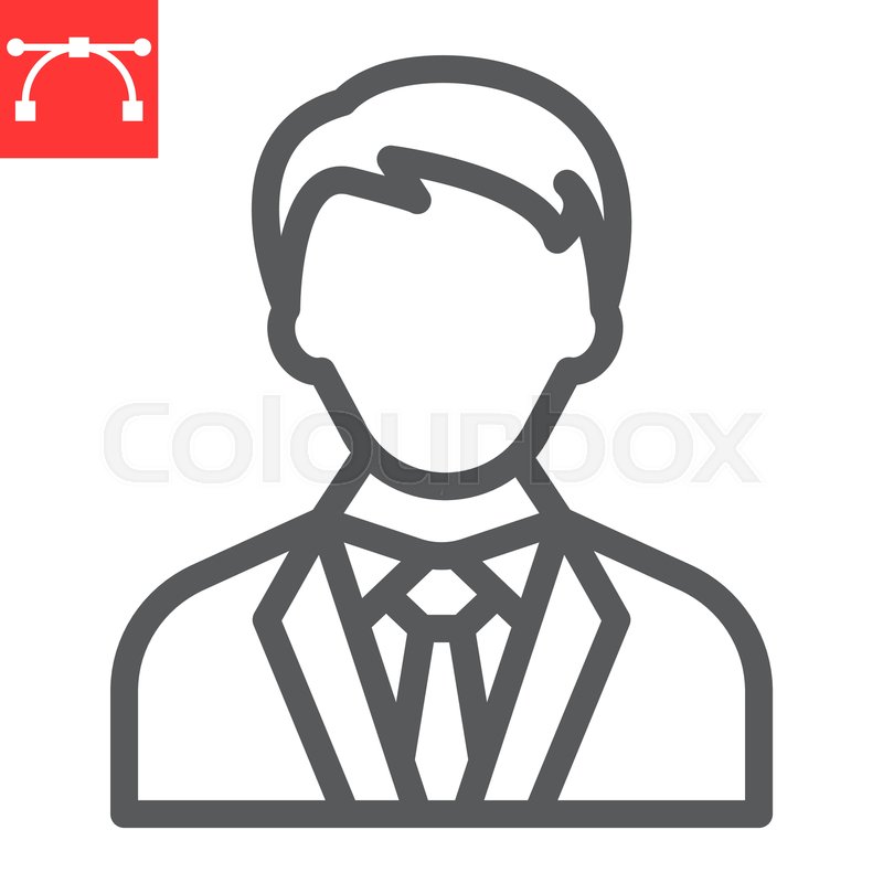 President line icon, election and ... | Stock vector | Colourbox