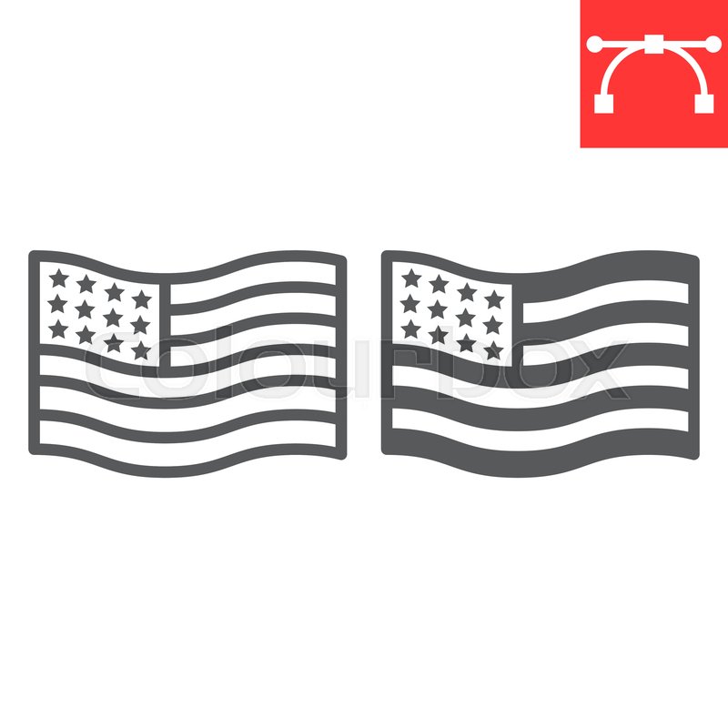 Wingdings Outline Us Flags