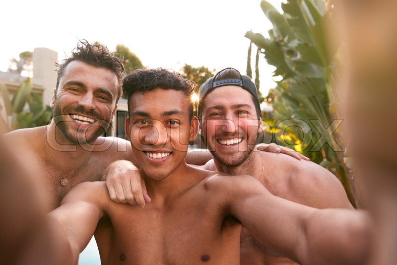 Three Guy Friends Together