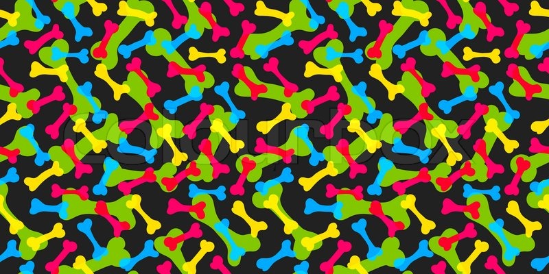 Seamless bone texture pattern colorful ... | Stock image | Colourbox