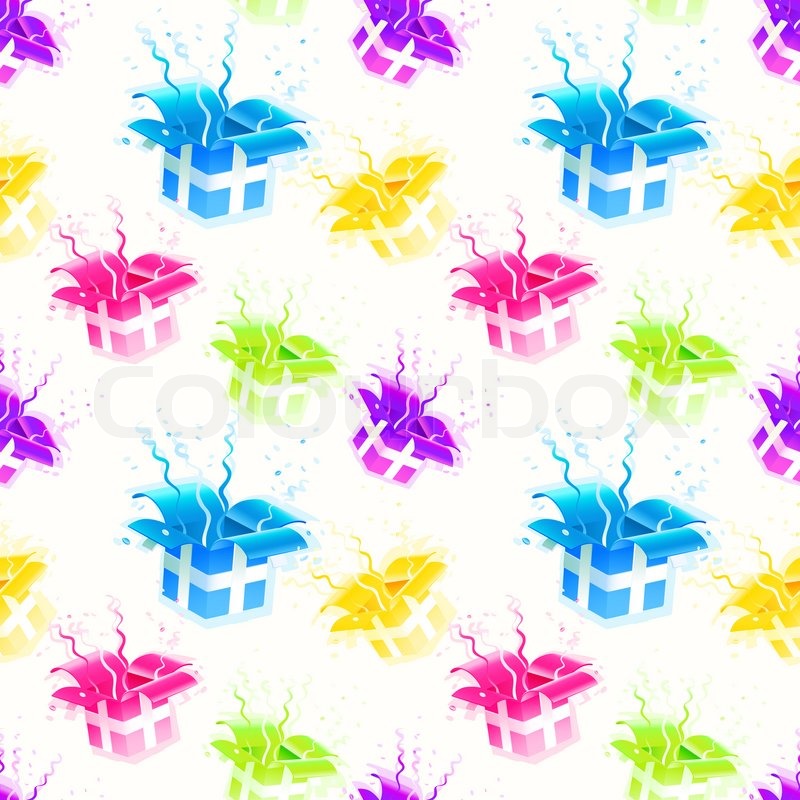 Gift wrap seamless texture background ... | Stock image | Colourbox