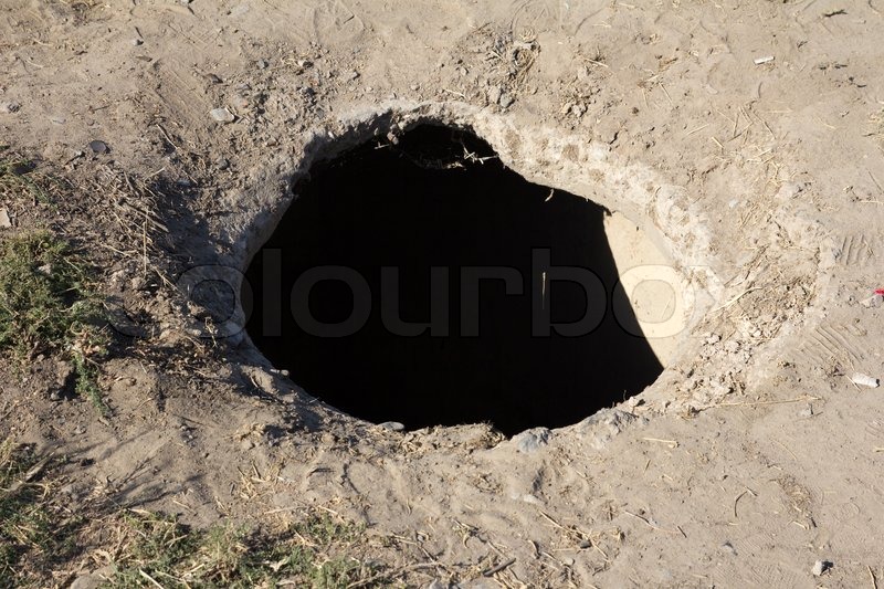Pit of the well | Stock image | Colourbox