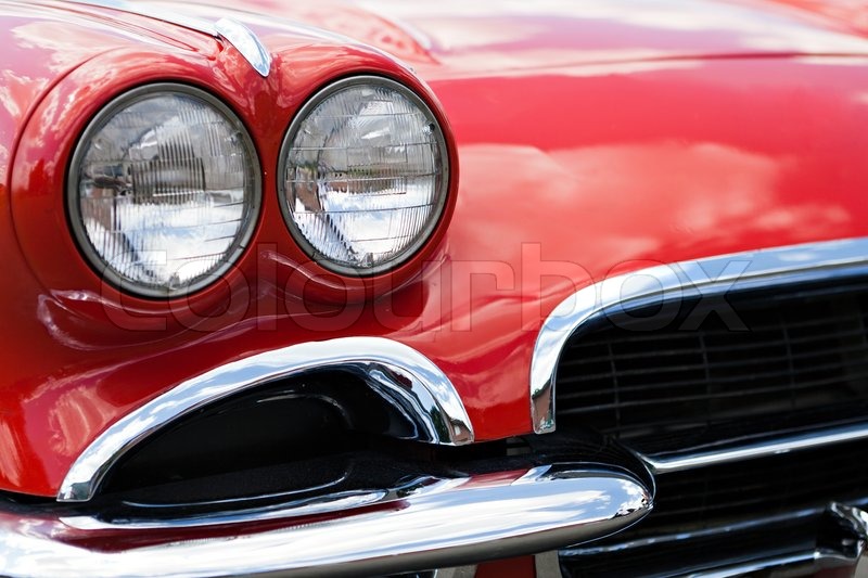 Vintage Sports Car Headlights | Stock image | Colourbox