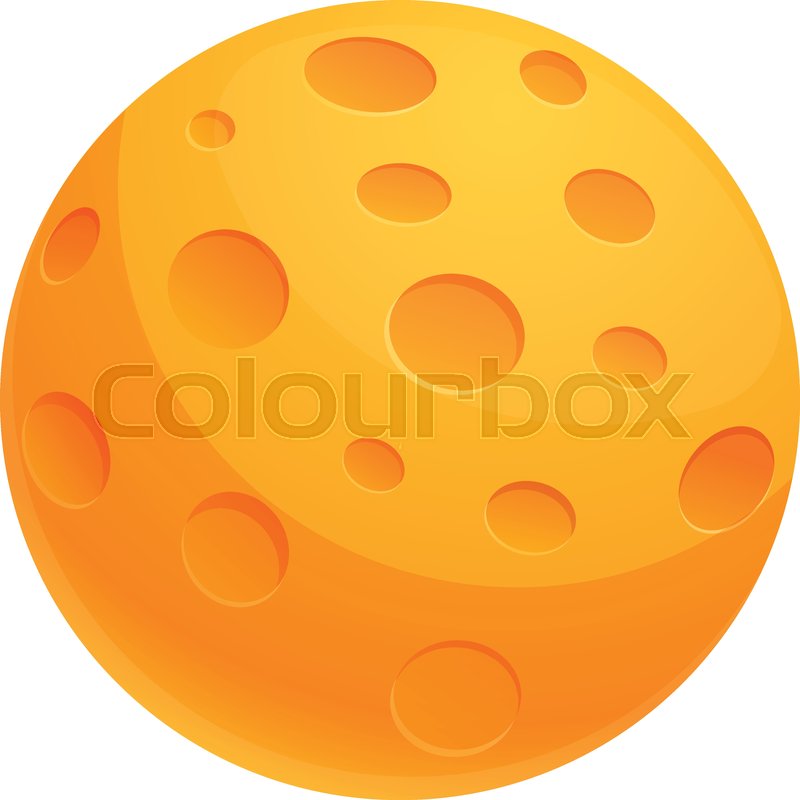 Moon craters icon. Cartoon of moon ... | Stock vector | Colourbox