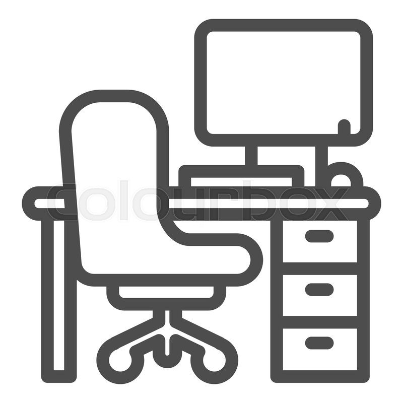 Office Furniture Vector