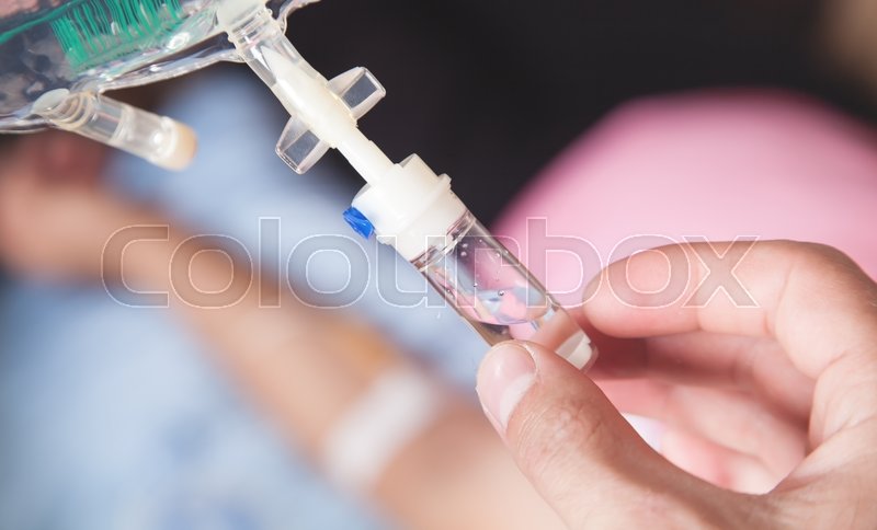 Intravenous Drip In Hand