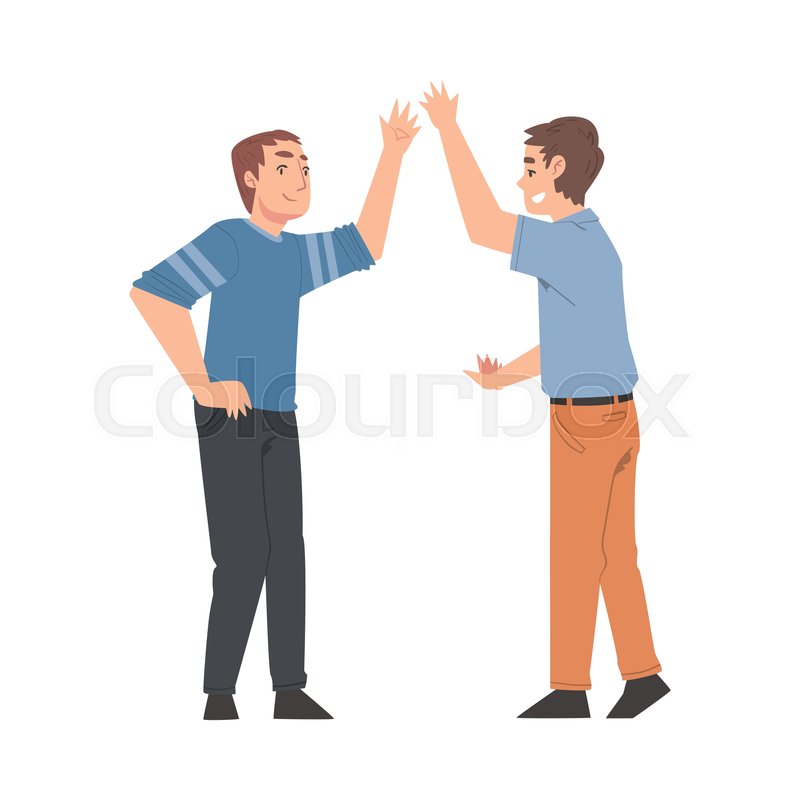 Cartoon High Five
