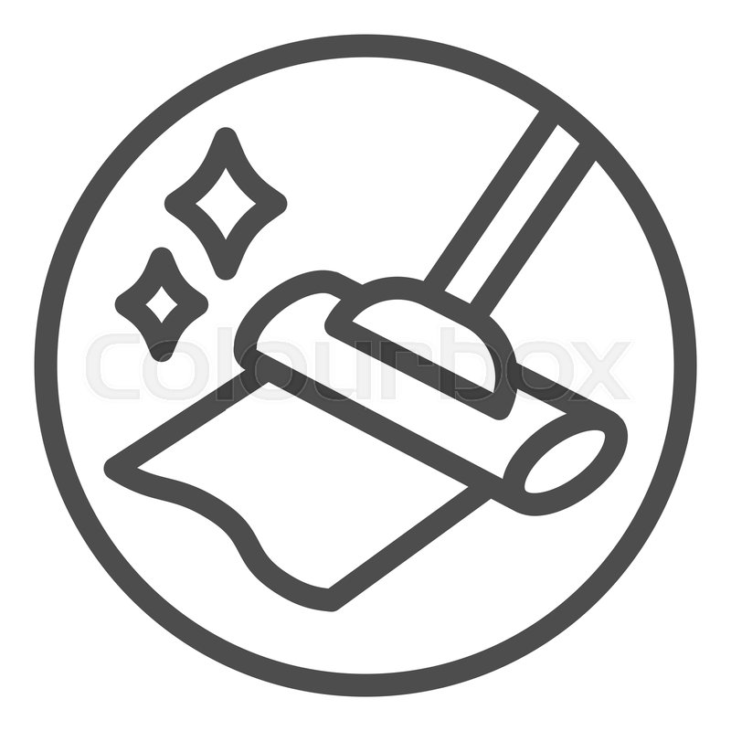 Black And White Cleaning Icon
