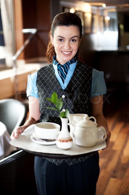 Profile Shot Of A Cheerful Female Stock Image Colourbox
