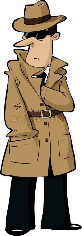 Cartoon Spy | Stock Photo | Colourbox