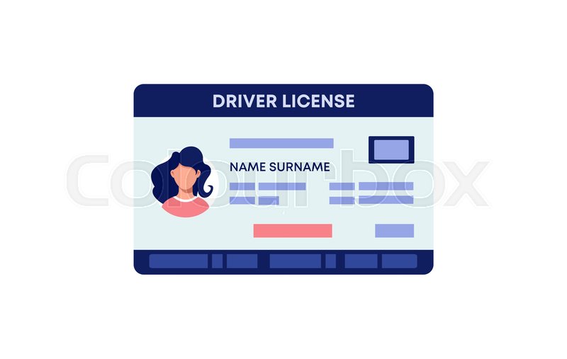 Driving license banner. Document to ... | Stock vector | Colourbox