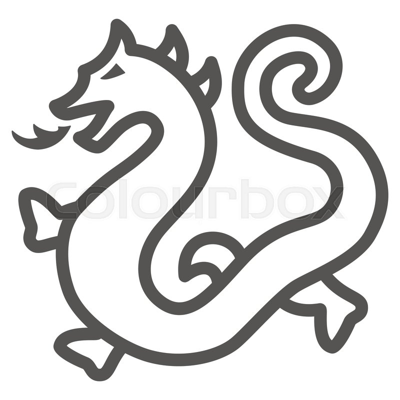 Chinese Dragon Clipart Black And White