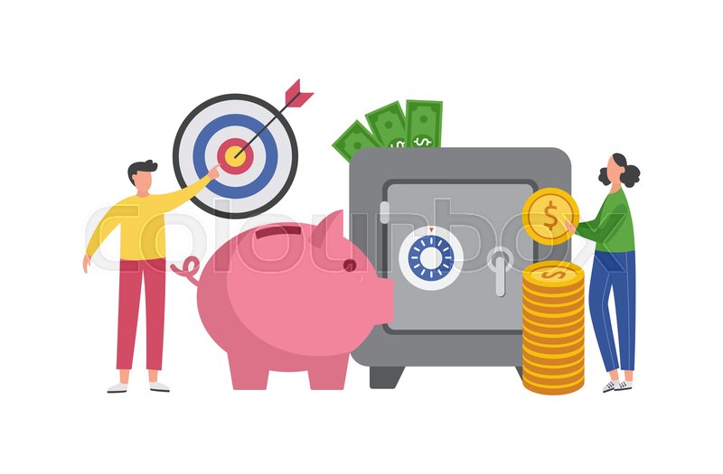 People Saving Money Cartoons